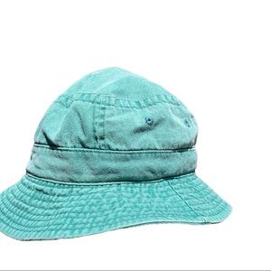 Vintage | Accessories | Vintage 8s Bucket Hat In Teal With Canoe And ...